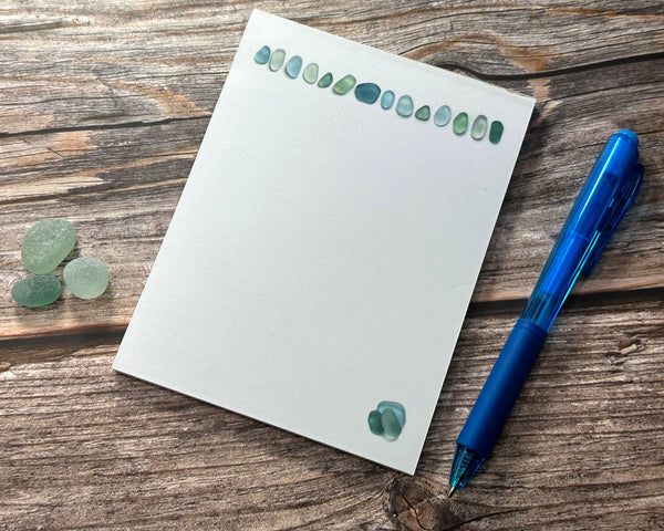 Aqua Sea Glass Note Pad – Beachcombing Magazine