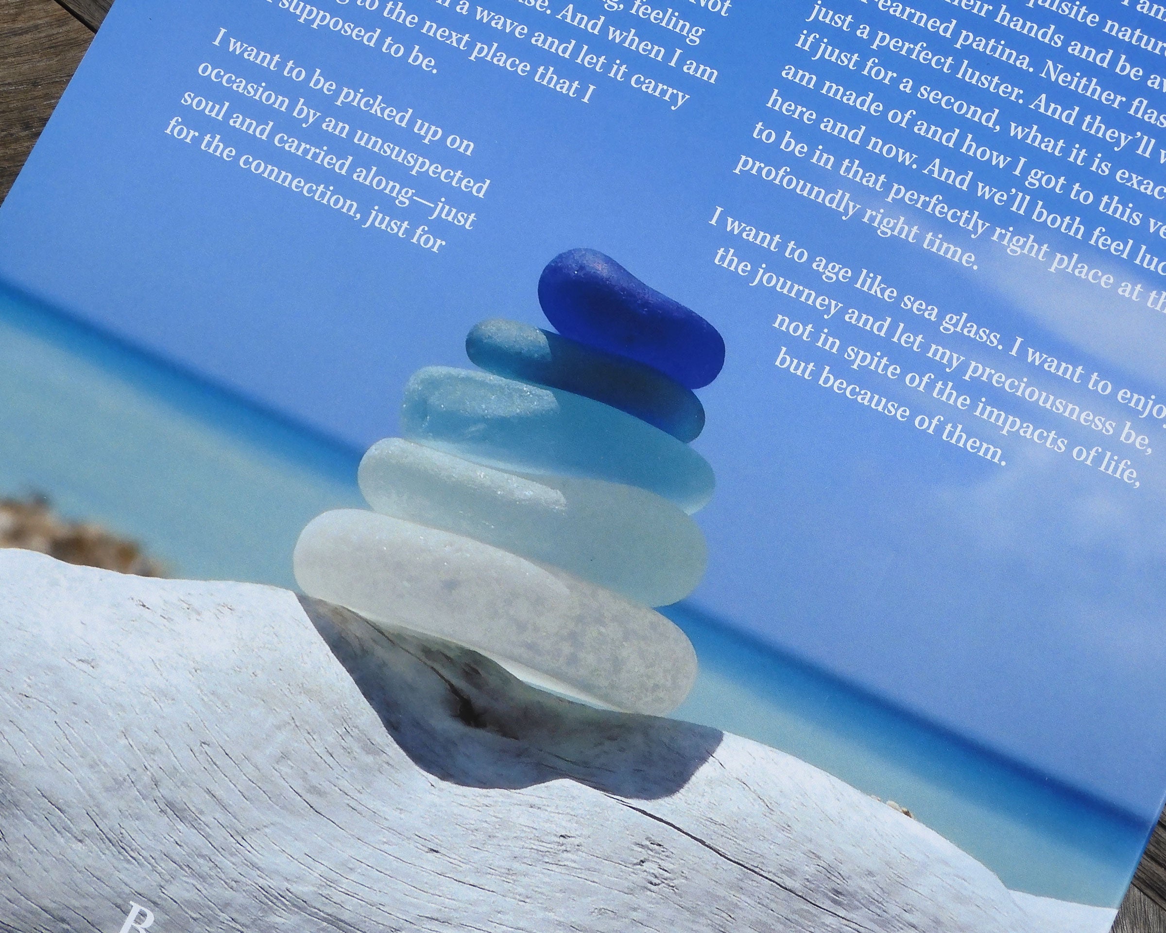 I Want To Age Like Sea Glass Poster – Beachcombing Magazine