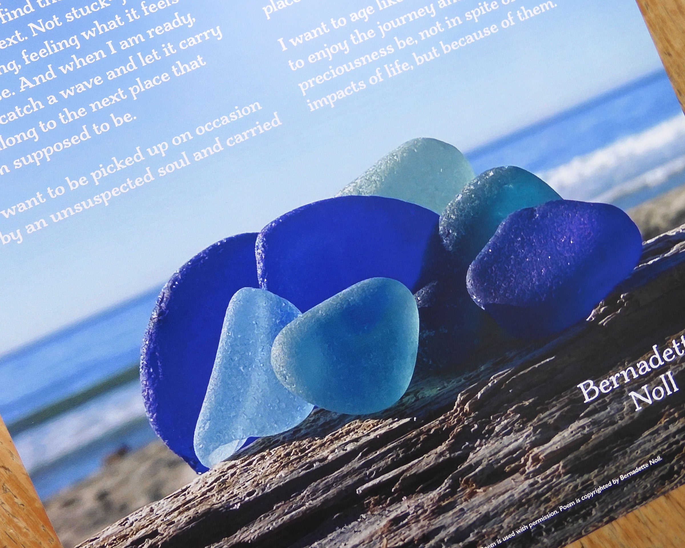 I Want To Age Like Sea Glass Poster – Beachcombing Magazine