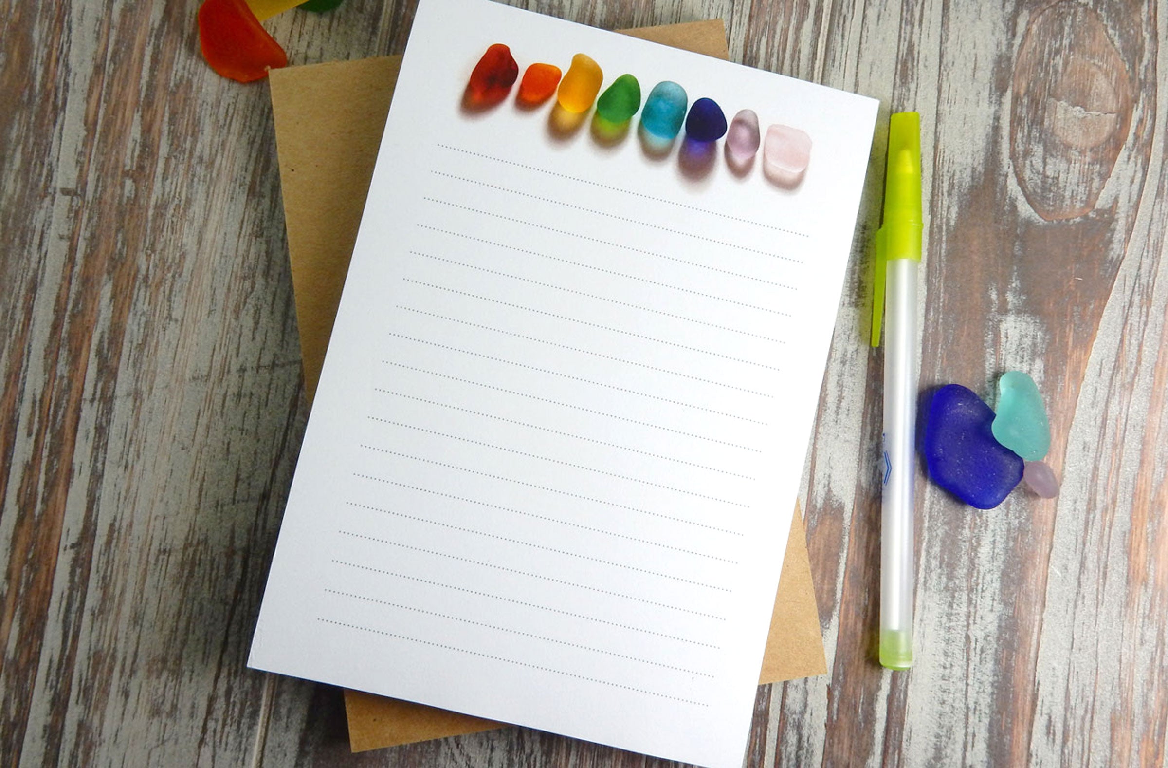 Sea Glass Note Pad – Beachcombing Magazine